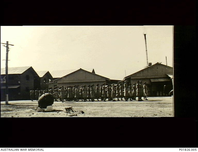 Members of the Women's Royal Australian Naval Service (WRANS) marching ...