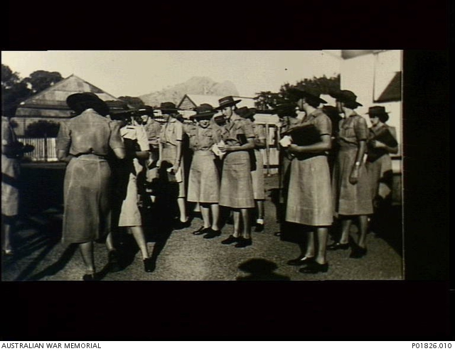 Members of the Women's Royal Australian Naval Service (WRANS) attending ...