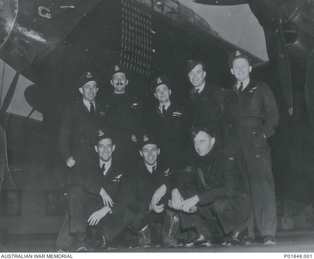 Canada, 1944-10. Informal group portrait of the RAAF crew that flew ...