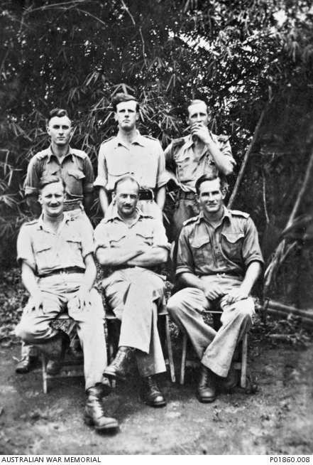 Merauke, Dutch New Guinea, 1943. Group portrait of members of the Royal ...