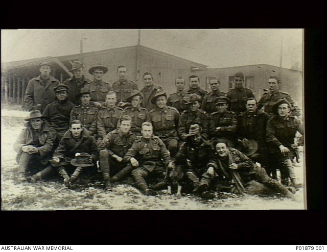 c.1919-10. Group portrait of some members of the AIF who served on ...