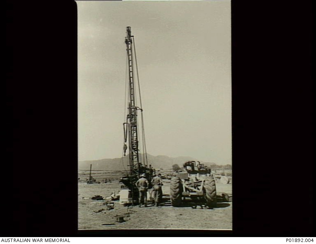 Vietnam. 1969. Bore drilling rig used to develop ground water supplies ...