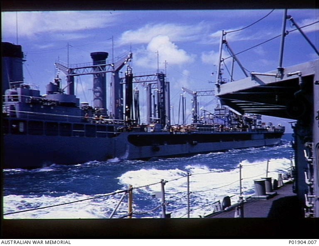 At sea off Vietnam. HMAS Hobart II, guided missile destroyer ... At sea off Vietnam. HMAS Hobart II, guided missile destroyer ...