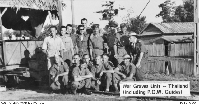 Nakom Paton, Thailand. 22 September 1945. Informal group portrait of ...
