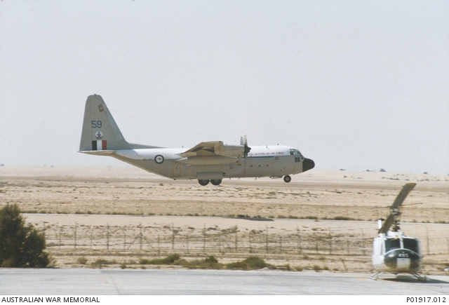 Flight MFO20, No. 37 Squadron RAAF on aircraft A97-159, departing for ...