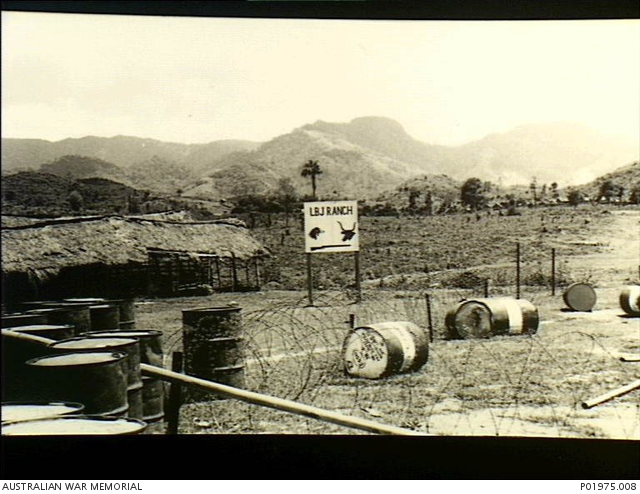 Gia Vuc, Vietnam. 1965. US Army Special Forces (USSF) outpost featuring ...