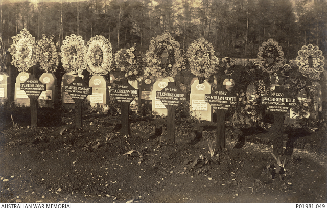 Graveyard at Interlaken, Switzerland, with stone grave markers in ...