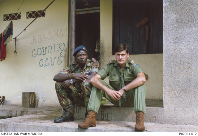 Kabamba, Uganda. 1983. Major David A Wilson and another member ...