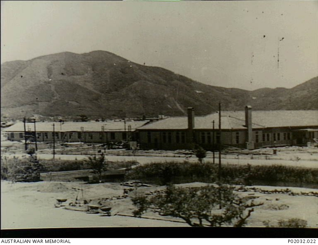 Bofu, Japan. 1947-08. The new mess buildings for No. 81 (Fighter) Wing ...