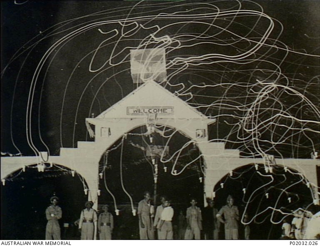 Bofu, Japan. 1947-08-15. The entrance to the British Commonwealth ...