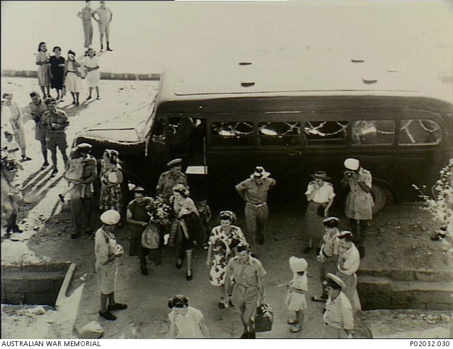 Bofu, Japan. 1947-08-12. Members of the British Commonwealth Occupation ...