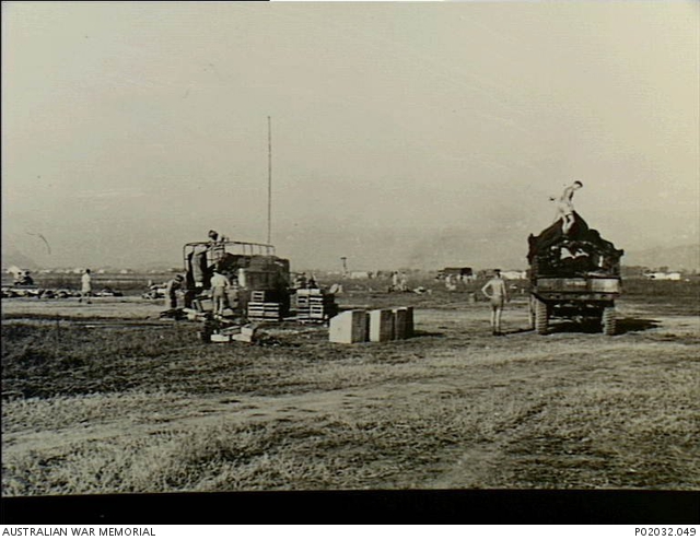 Takamatsu, Japan. 1948. Servicemen of No. 82 (Fighter) Squadron RAAF ...