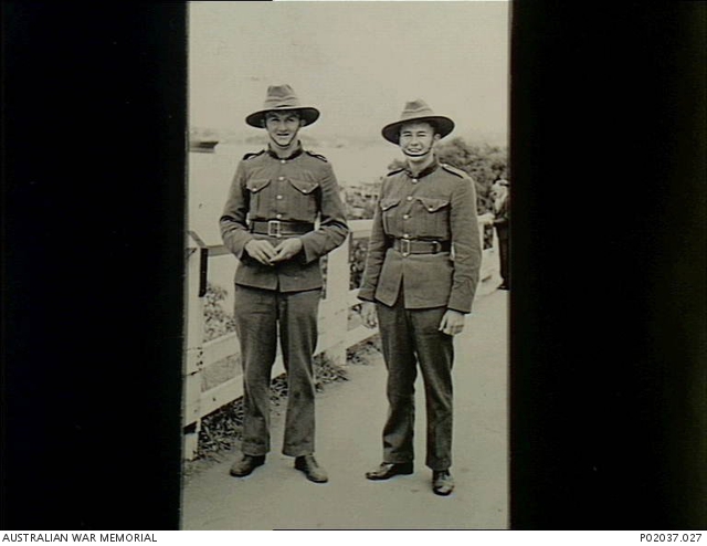 Informal portrait of Private Jack Ulrick and Private Bill Sullivan, 2 ...