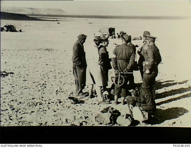 Salum, Egypt. 1940-12-19. Members of 2/2nd Battalion and other officers ...