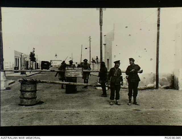 Bardia, Libya. 1941-01-04. Members of 2/2nd Battalion in front of ...