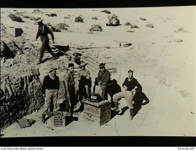 El Adem, Libya. c. 1941-01-20. Soldiers, probably of 2/2nd Battalion ...