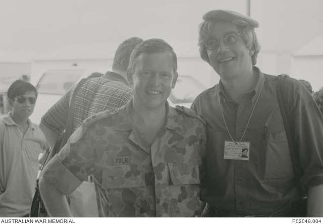 Siem Reap, Cambodia. 1993-03-20. Australian Lieutenant-Colonel Richard ...