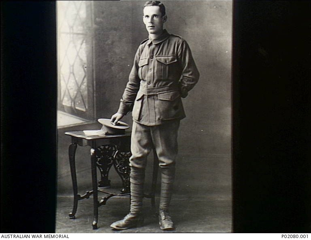 1915. Studio portrait of 2035 Arthur Bithel Jenkins, 45th Battalion ...