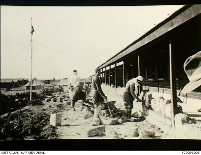 Gaza, Palestine. 1941. Palestinian or Arabian labourers work at ...