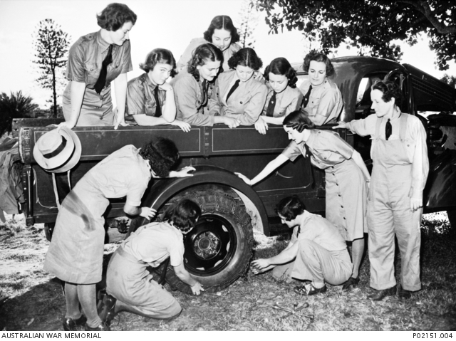 Rockhampton, QLD. c.1941-10. Members of the Women's National Emergency ...
