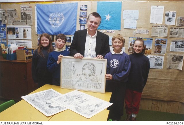Australian artist George Gittoes, who visited Somalia and Australian ...