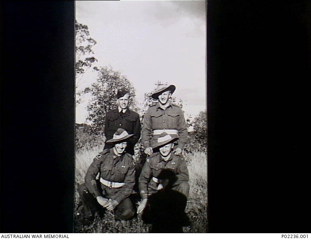 NSW. c. 1943. Portrait of the four Watkins brothers in service uniform ...