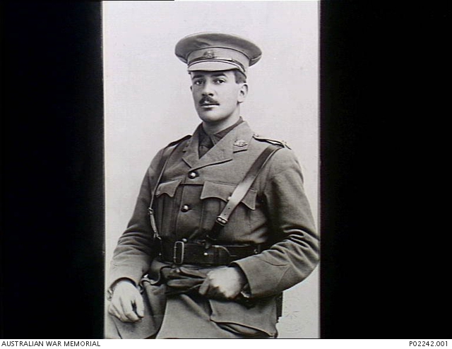 Studio portrait of Second Lieutenant (2nd Lt) Raymond Walter Tovell, 29th Battalion. An auditor ...