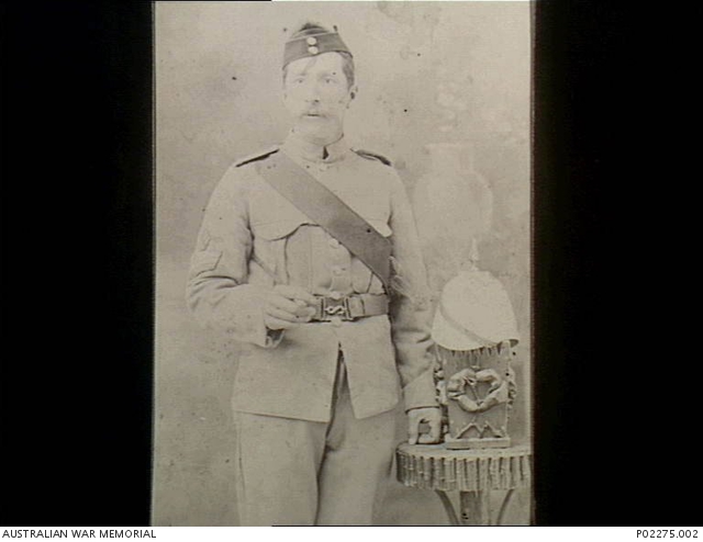 Castlemaine, Vic. c. 1894. Studio portrait of Sergeant Robert Gartside ...