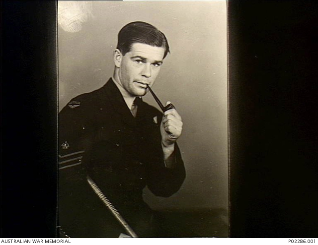 England, 1943. Portrait of Flight Sergeant R.C. Dunstan RAAF. Robert ...