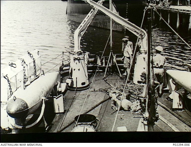 Cairns, Qld. 1947-09-04. Bathurst class corvette HMAS Warrnambool of ...