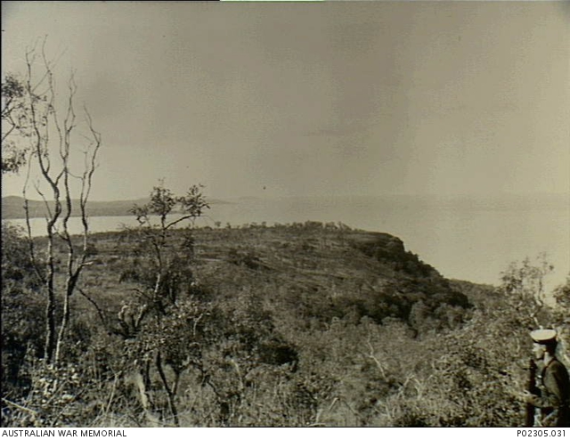 Port Nelson, WA. 1944-11. The western headland of the enterance to Port ...