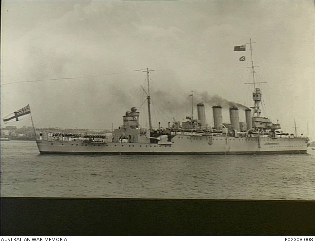 Portsmouth, England. 1935-07-11. The RAN light cruiser HMAS Brisbane ...