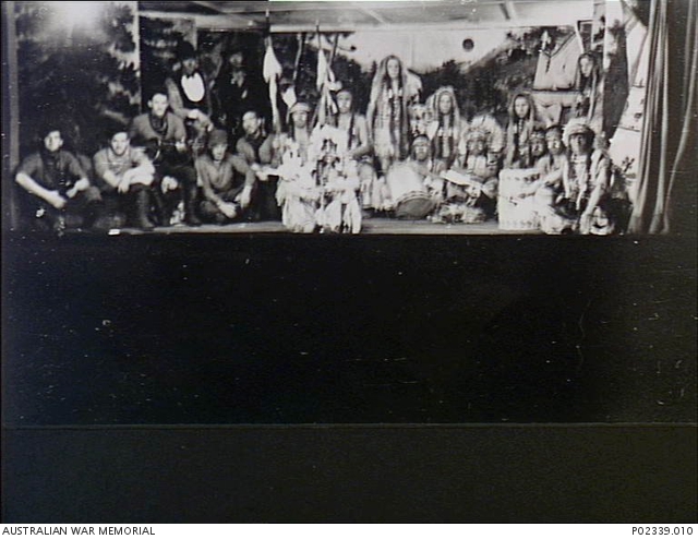 Wearing stage costume, prisoners of war (POWs) at Marlag and Milag ...