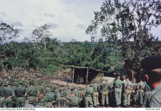 At the newly-established 1st Australian Task Force (1ATF) base, a woman ...