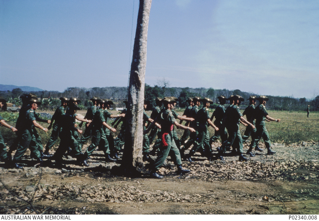 A platoon of soldiers from the 6th Battalion, The Royal Australian ...