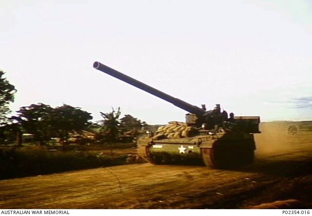 South Vietnam. c. 1967-01. An 8-inch mobile howitzer of the 183rd US ...