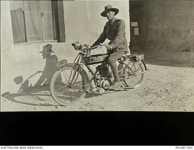 Cairo, Egypt. 1914-12. Formal outdoors portrait of Sapper William ...