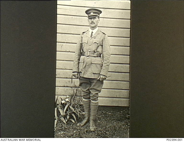 Cootamundra, NSW. c. 1916. Formal portrait of Lieutenant Frederick ...