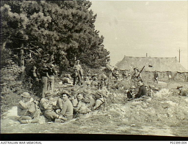 Bulford Fields Camp, Salisbury, England. c. 1940. Members of `J ...
