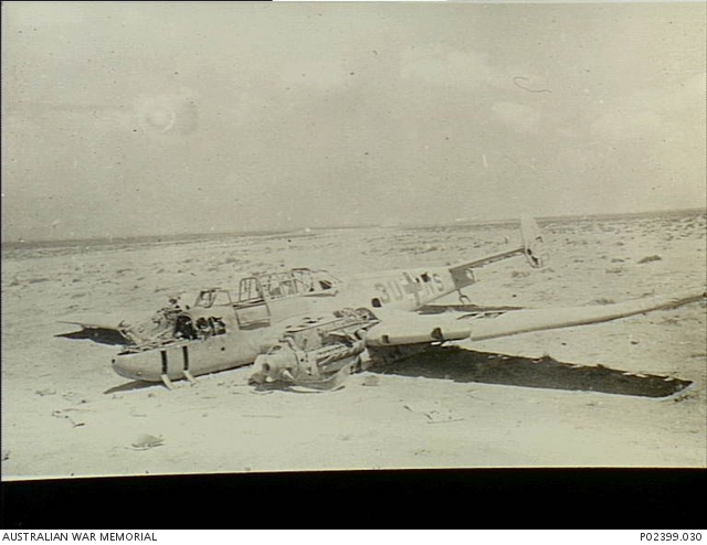 Remains of a crashed German Messerschmitt ME-110 aircraft (30 NS ...