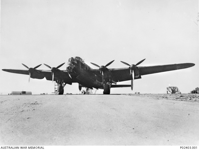 Port side view of the Avro Lancaster bomber G for George (W4783) on the ...
