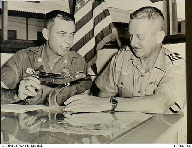 Vietnam. 1964. Informal portrait of Colonel Dillan, US Commander of the ...