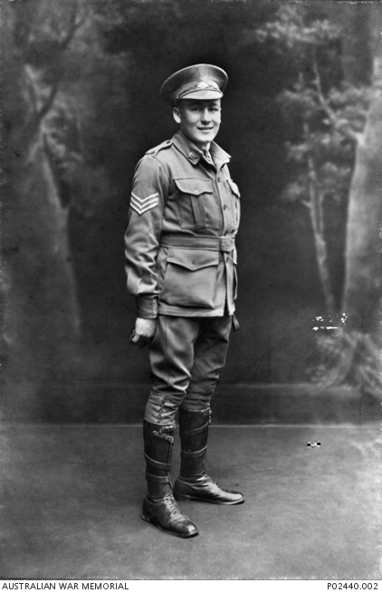 c. 1916. Studio portrait of 605 Private (Pte) John Joseph Clune, 9th ...