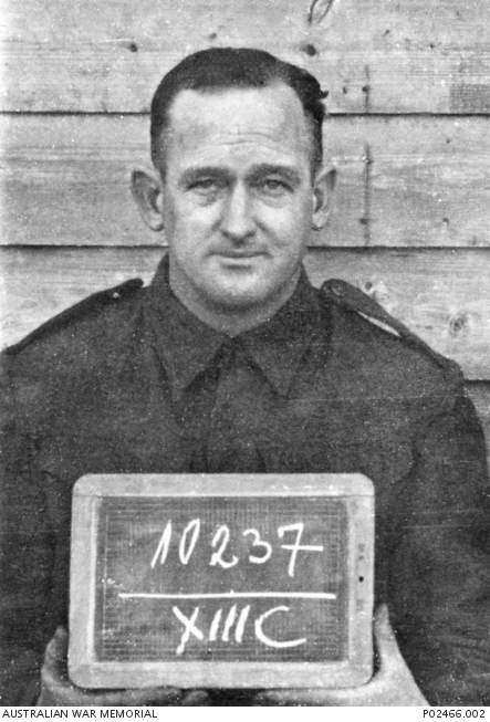 Prisoner of War (POW) identification photograph of NX2466 Corporal ...