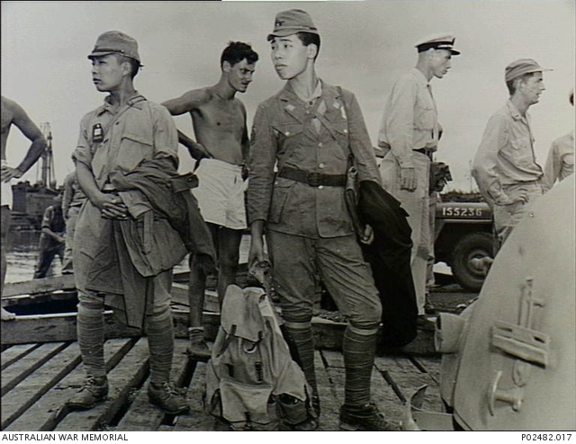 Morotai, Netherlands East Indies. 27 August 1945. Two high ranking ...