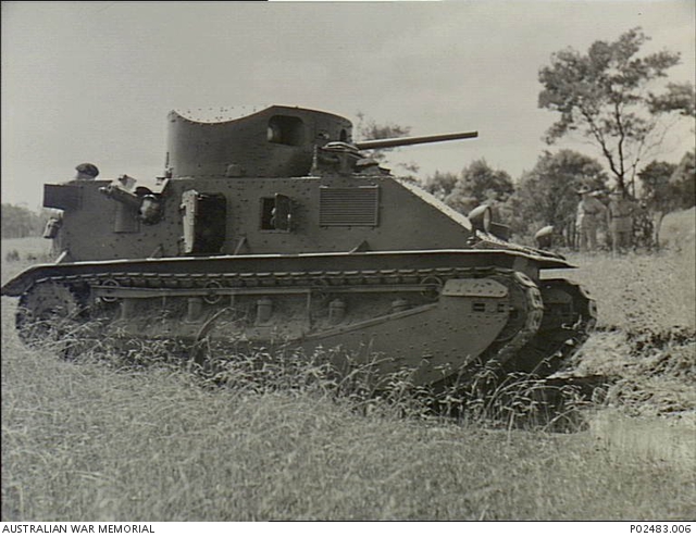 Liverpool, NSW. 7-12 March 1938. Right hand side view of a Vickers Mark ...