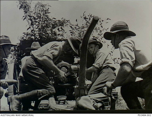 Liverpool, NSW. ? October 1938. Men of B Troop, 53rd Battery, 14th ...