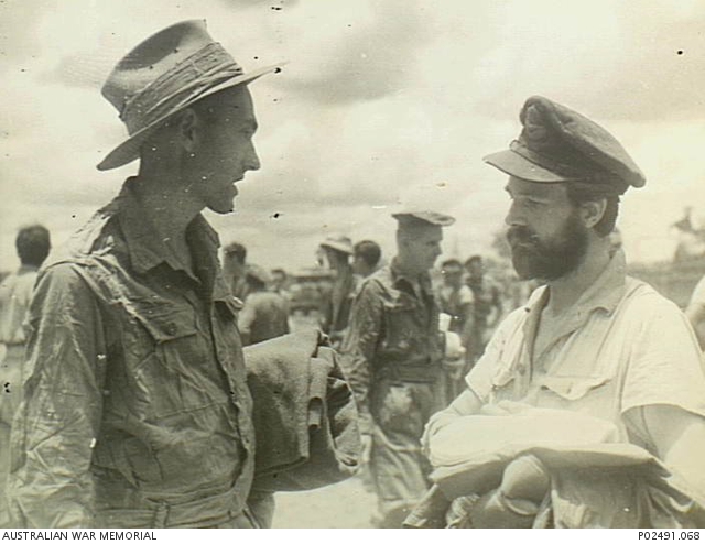 Pegu, Burma. c. May 1945. Flight Lieutenant Kenneth Wheatley (left ...