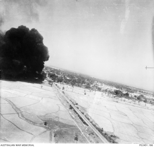 Thegon, Burma. 14 February 1944. During a strafing attack by Warrant ...