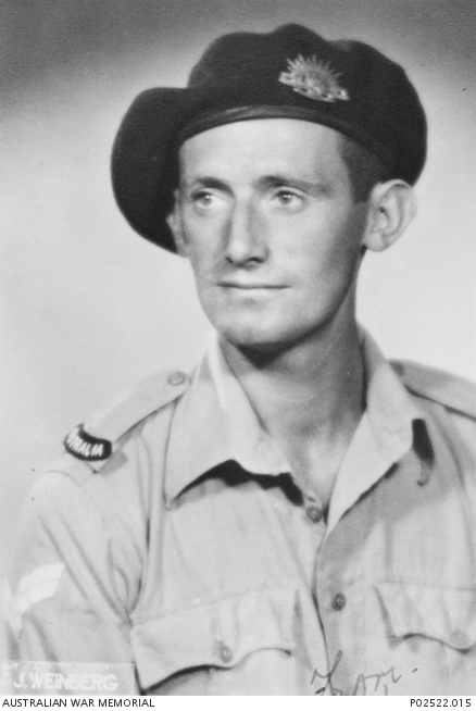 Eqypt. 1942. Studio portrait of VX47906 Corporal Frank Joseph ...